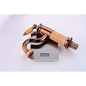 WHLMYH Sink Tap，Kitchen Bathroom Sink Tap，Bathroom Kitchen Leak Proof Faucet,Save Now Water,Ceramic Single Hole Valve Single Handle Bath