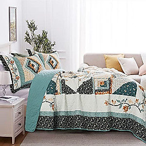 BEDIFANY Clearance Queen Size Quilt,Soft Bedspread Queen Size Lightweight Quilted Coverlets Queen Quilt Bedding Sets for Bed Decorations for All Seasons