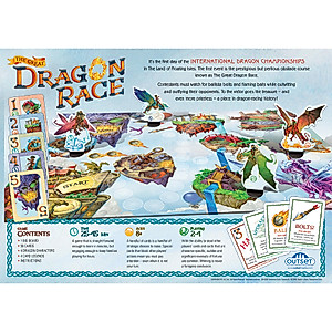 Great Dragon Race - Fantasy Board Game, Outset Media, Kids & Family Race Start to Finish Game, 2-4 Players, Ages 8+