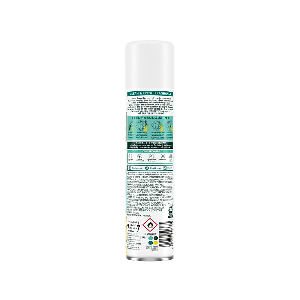 Batiste Shampoo Dry Original 6.73oz (2 Pack)