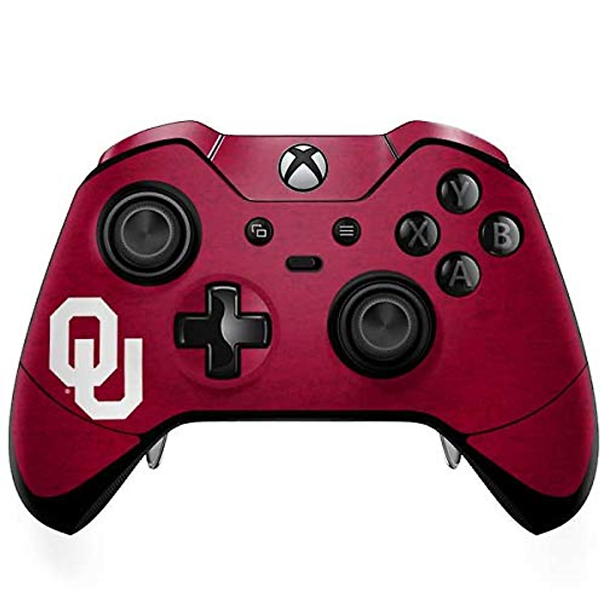 Skinit Decal Gaming Skin compatible with Xbox One Elite Controller - Officially Licensed College Oklahoma Sooners Red Design