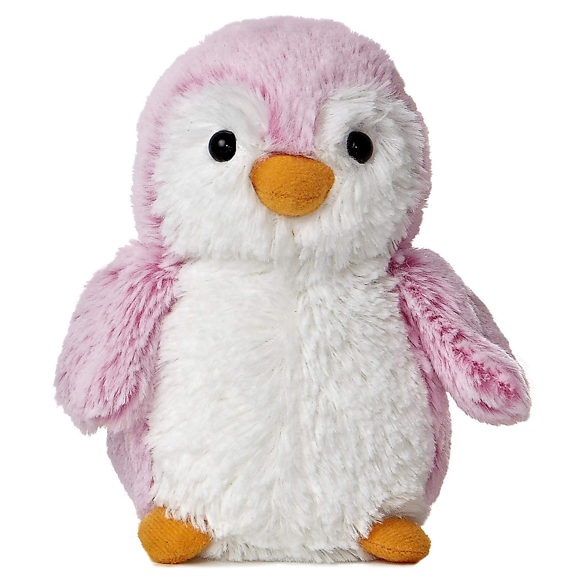 Aurora® Playful Pompom Penguin™ Brights Stuffed Animal - Vibrant Companions - Endless Fun - Pink 6 Inches