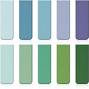10 Pieces Magnetic Bookmarks Colorful Magnet Page Markers Assorted Book Markers Set for Students Teachers Reading Stationery