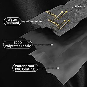 Amopatio Patio Furniture Covers Waterproof, 600D Heavy Duty Outdoor Furniture Covers Waterproof for Patio Furniture, Outdoor Table and Chair Covers, UV and Wind Resistant Cover (108"L x 82"W x 28"H)