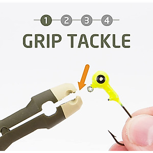TYEPRO Fishing Knot Tying Tool/Jig Head and Hook Eyelet Grip/Line Threader/Clipper for Shaky Hands and Poor Eyesight. Tackle box Accessory.