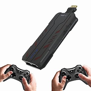 HAIHUANG PAPI Retro Game Console with 64G TF Card 5200 Classic Games Speed FPS 1:1 Output,Handheld Game Console Supports 1280*720p 60HZ ,Portable Game Console Support 4K HDMI (Black)