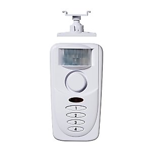 SABRE Wireless Motion Sensor Home Security Burglar Alarm with LOUD 120 dB Siren and 120 Degree Wide Angle Detection, DIY EASY Installation