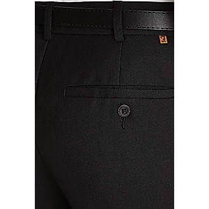 Farah | Men's | Hidden Stretch Waistband Pants | Stylish Comfort & Flexibility in Men's Tailored Slacks | Black