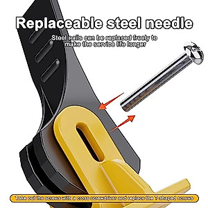 Tile Leveling System Pro Tools, 50-Piece Tile Spacers Clips Reusable Floor Leveling Compound Plus 50-Piece Replaceable Spare Steel T-Pin, Tile Leveler Spacers Kits for Wall&Floor Tile Installation