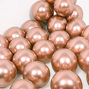 Rose Gold Metallic Chrome Balloons,60pcs 12 inch Latex Party Balloons for Birthday Wedding Bridal Shower Decoration
