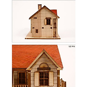 DESKTOP Wooden Model Kit Western House 1 by Young Modeler