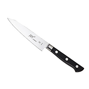 Mercer Culinary MX3 Premium San Mai VG-10 Steel Core Blade Petty Knife, 120mm 5 Inch,Black