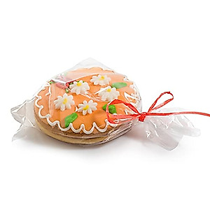 Yotelab Cellophane Treat Bags, 6x9 Inches Clear Cellophane Bags With Twist Ties