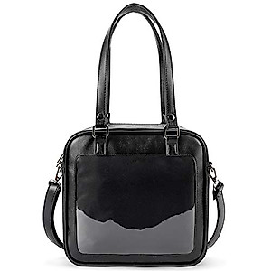 STEAMEDBUN Ita Bag Crossbody Backpack with Insert Pin Display Bag for Anime Cosplay