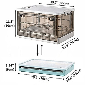 Portable Hedgehog Cage Carrier with Wheels and Handles, Collapsible Hamster Cage Plastic Rat House Indoor Outdoor Small Critter Habitat Pet Travel Carrier Box for Hedgehog,Hamster,Rat,Bearded Dragon