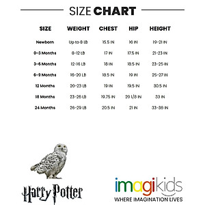 Harry Potter Hedwig Owl Newborn Baby Boys Zip Up Costume Coverall White Newborn