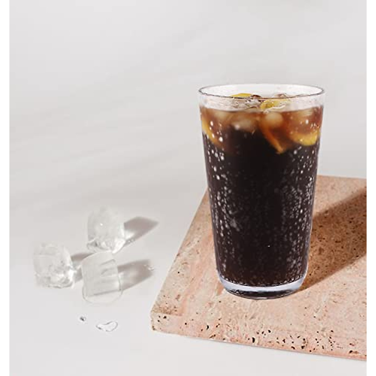 fulong 16 oz Plastic Highball Drinking Glasses, Set of 8 Water Beverage Tumbler Set, Unbreakable Plastic Cups for Soda, Juice, Iced Tea, Party, BPA-Free