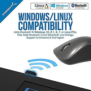 SABRENT USB Bluetooth 4.0 Micro Adapter for PC [v4.0 Class 2 with Low Energy Technology] (BT UB40)