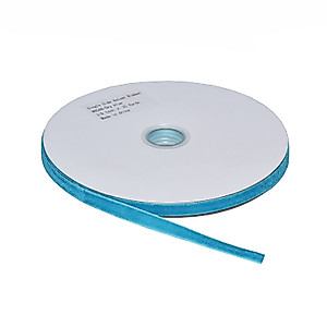 IHKFILAN Velvet Ribbon 3/8 Inch X 25 Yards Spool for Gift Wrapping,Decoration,Soft Ribbon Wired Ribbon (Vivid Blue)