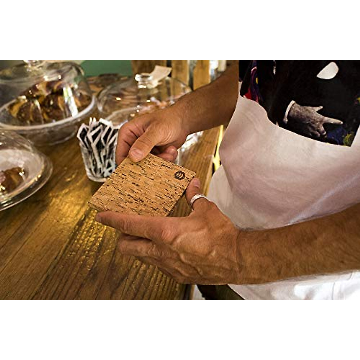 Vegan Wallet Made of Eco Friendly Cork, A Special & Unique Gift for Men, Extra Capacity For Notes, Credit Cards & IDs, Slim Cruelty Free RFID Blocking Wallet, Includes a Beautiful Recyclable Gift Box