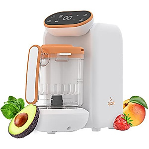 Quark Quook Baby Food Maker Steamer and Blender - Easy-To-Use 5-in-1 Baby Food Processor with Built In Baby Bottle Warmer - Self Cleaning, Sterilizing & Dishwasher Safe - 100% Baby-Safe Materials