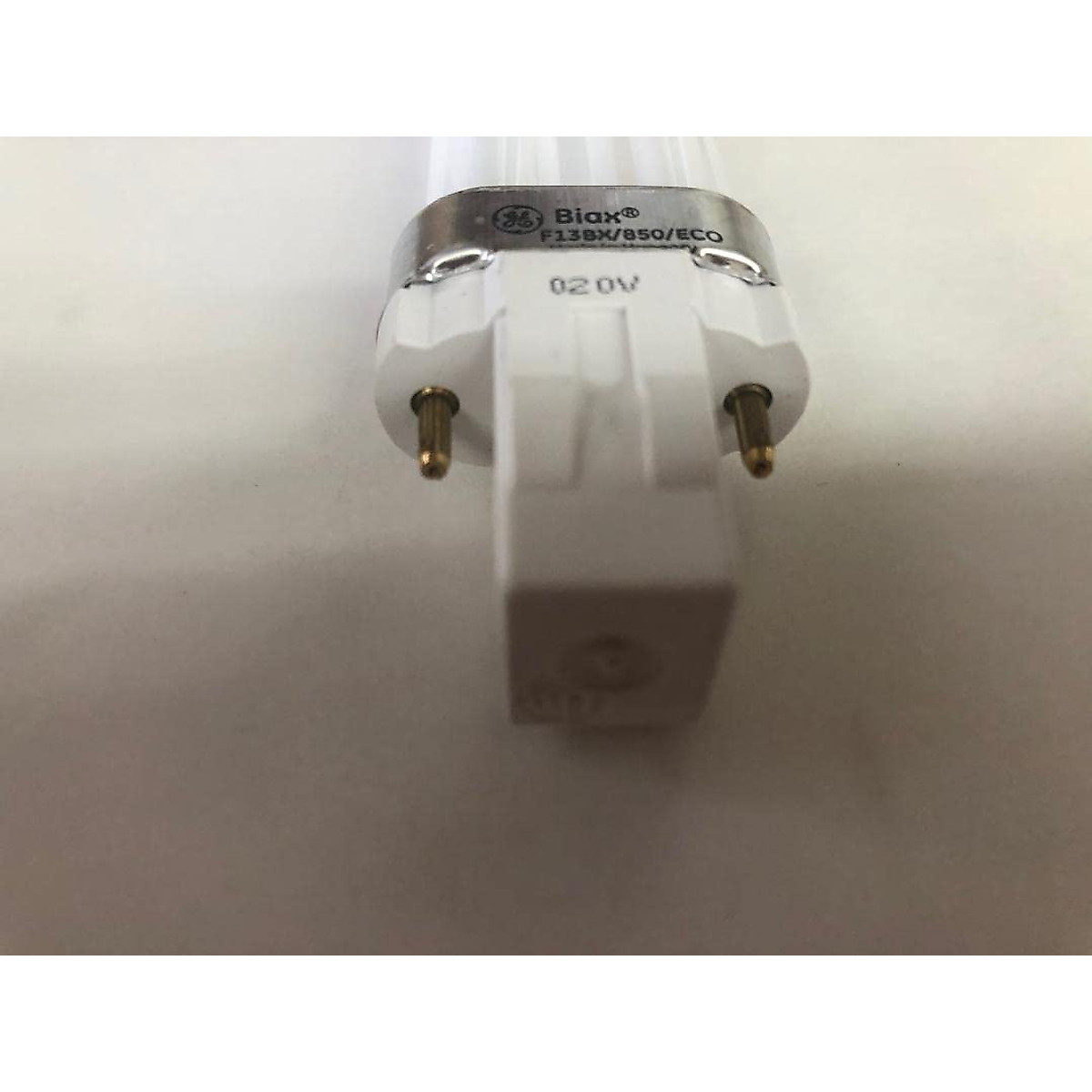 (case of 10) GE 97572 Ecolus Biax T4, F13BX/SPX50, 2 Pin GX23 Base, 5000K Color Temp, 13 watt, 784 lumen, plug-in compact fluorescent light bulb