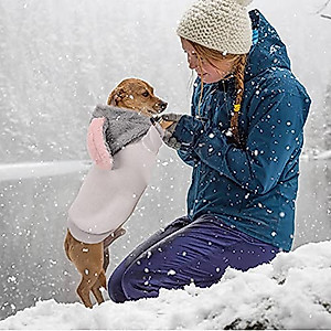 ROZKITCH Plush Dog Hoodie for Small Medium Dog Boy Girl, Carton Rabbit Bunny Style Soft Pet Costume Sweater Coat for Spring/Autumn/Winter Cold Weather Puppy Halloween Christmas Outfit with Leash Hole