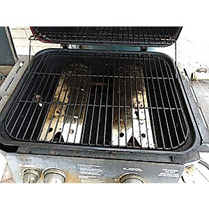 Adviace Set of 2 Heat Plates for Brinkmann Brinkman 810-4220-S Grill Replacement Parts, Stainless Steel Heat Tents Heat Shields Replacement for Brinkman Gas Grill