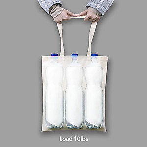 TOPDesign 5 | 12 | 24 | 48 | 192 Pack Economical Cotton Tote Bag, Lightweight Medium Reusable Grocery Shopping Cloth Bags, Suitable for DIY, Advertising, Promotion, Gift, Activity (5-Pack)