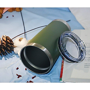 TDYDDYU 8 pack 20 OZ Double Wall Stainless Steel Vacuum Insulated Tumbler Coffee Travel Mug With Lid, Durable Powder Coated Insulated Coffee Cup for Cold & Hot Drinks (Combine colors, 8 pack)