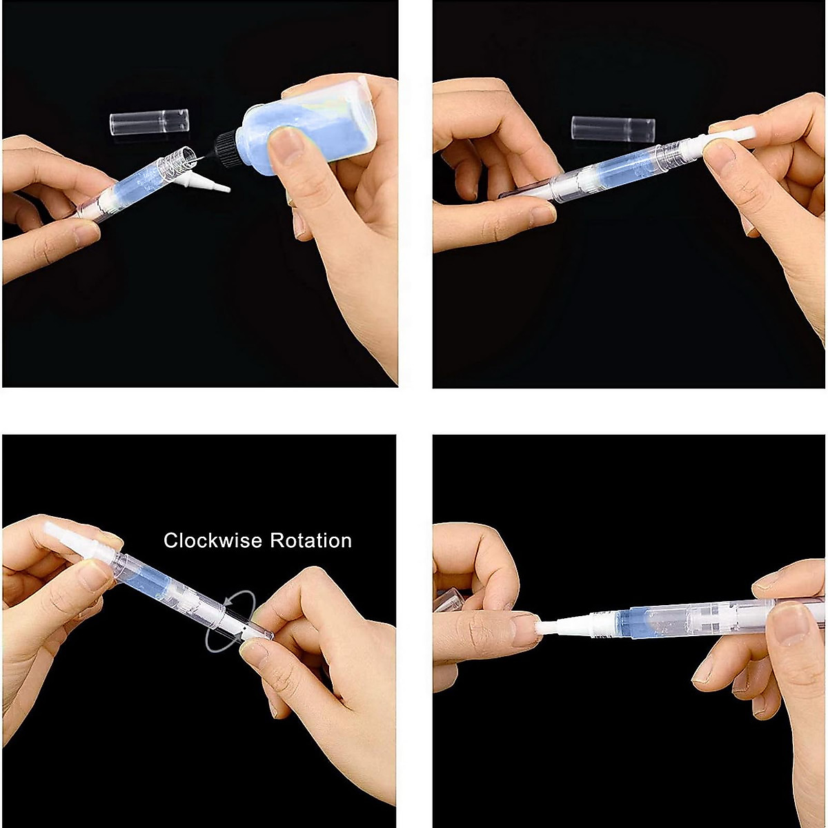 AyeVision SUEIANNMN 20Pcs Transparent Twist Pens,3ml Nail Twist Pens Empty Transparent Nail Oil Pen with Brush Empty Cuticle Oil Pen Cosmetic Container Pen for Lip Gloss Eyelash Growth Liquid