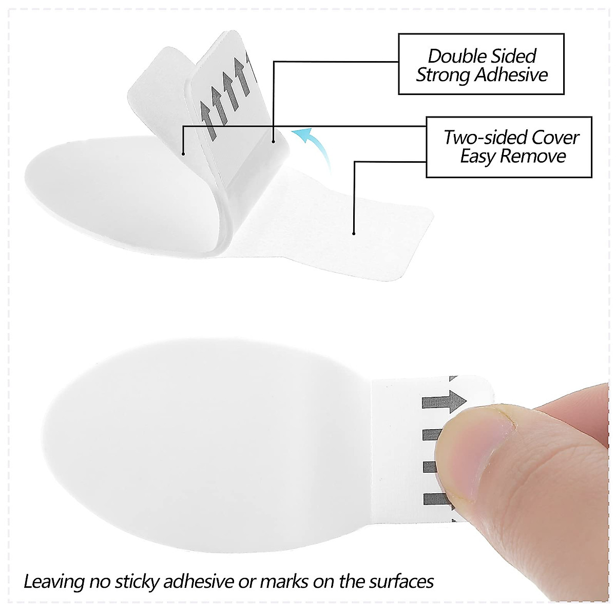 12 Pieces Clear Medium Hooks Medium Designer Hooks Clear Self Adhesive Hooks Indoor Strips 12 Utility Wall Hooks with 15 Pieces Self-Adhesive Tapes, Hooks Heavy Duty for Home Kitchen Bathroom Wall