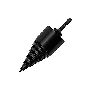 DOITOOL 42mm Log Splitter Wood Splitter Drill Heavy Duty Drill Screw Cone Driver Fire Wood Log Splitter Splitting Wood Cone Drill Bit (Large)