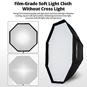 AMBITFUL 24"x 35" 60 x 90cm Honeycomb Grid Softbox Soft Box for Photo Studio Bowens Mount Flash Lighting and S-Type Bracket Bowens Mount Holdernt (2PCS) (FW95CM)