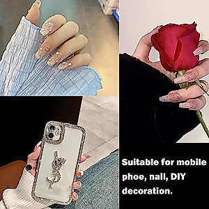 NOOEPC Face Gems Hair Gems, Self-Adhesive Face Jewels Eye Jewels Rhinestones 3/4/5/6 mm DIY Face Gems Stick on, Hair Body Rhinestones Gems Crystals Pearls for Face Eyes Makeup Body, Crafts