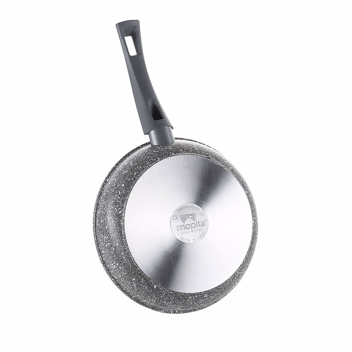Mopita Roccia Viva 24cm/9.45" Non-Stick Forged Aluminum Fry Pan, Medium, Grey