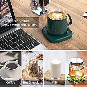 Coffee Mug Warmer for Desk, Coffee Cup Warmer with Auto Shut Off for Home Office, Smart Electric Warmer Plate for Warming Coffee, Milk and Tea (No Cup)
