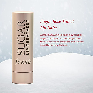 Fresh Color & Care Sugar Lip Set: Sugar Mint Rush Freshening, Rose Tinted Lip Treatment, and Advanced Therapy