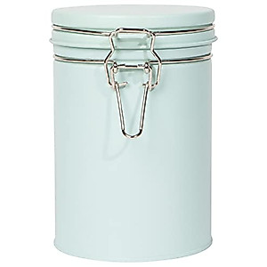 Now Designs Small Steel Canister Specialty Storage, DIA4 x H4.75in, Robin's Egg