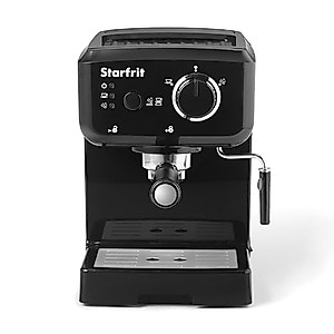 Starfrit 024005-001-0000 Cappuccino Espresso Machine, Standard, Black