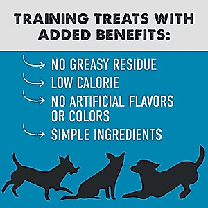 Cloud Star Tricky Trainers Soft & Chewy Dog Training Treats 5 oz Pouch, Salmon Flavor, Low Calorie Behavior Aid with 130 treats