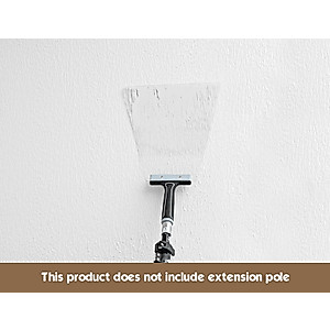 ROLLINGDOG 12 Inch Knockdown Knife - Threaded End Can be Attached to Extension Pole,Acrylic Plastic Blade,Ideal for Creating Knockdown Texture