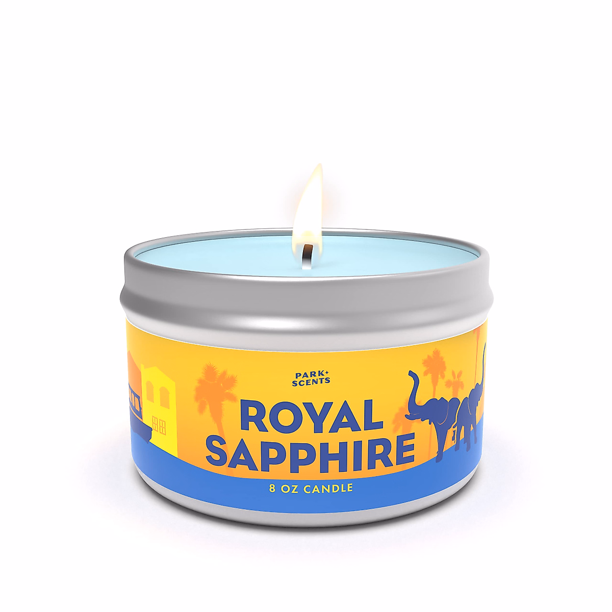Park Scents Royal Sapphire Candle - Authentic Smell of The Hotel Lobby at Royal Pacific & Sapphire Falls Resort in Universal Orlando - Handmade in The USA - Vegan and Cruelty-Free | 8 oz. Tin