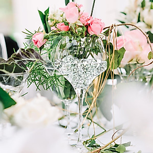 ZTML MS 60,000 Pieces Clear Water Gel Jelly Beads Clear Water Beads, Vase Fillers for Centerpieces, Floating Candle Making, Christmas New Year Decoration Floral Arrangement (Transparent)