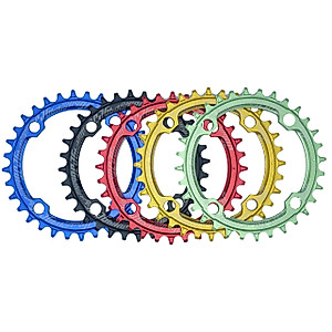 JGbike Elite Round Oval Chainring 104mm BCD 30T 32T 34T 36T 38T Narrow Wide Single Chainring for 8 9 10 11 12 Speed MTB XC Trail e-Bike Fat Bike Mountain Bike Bicycle