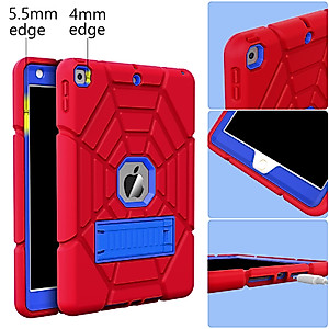 Grifobes for iPad 9th Generation Case, iPad 8th/7th Generation Case 2021/2020/2019, Heavy Duty Shockproof Rugged Protective 10.2" Cover with Stand for iPad 9 8 7 Gen 10.2 inch Kids Children Boys