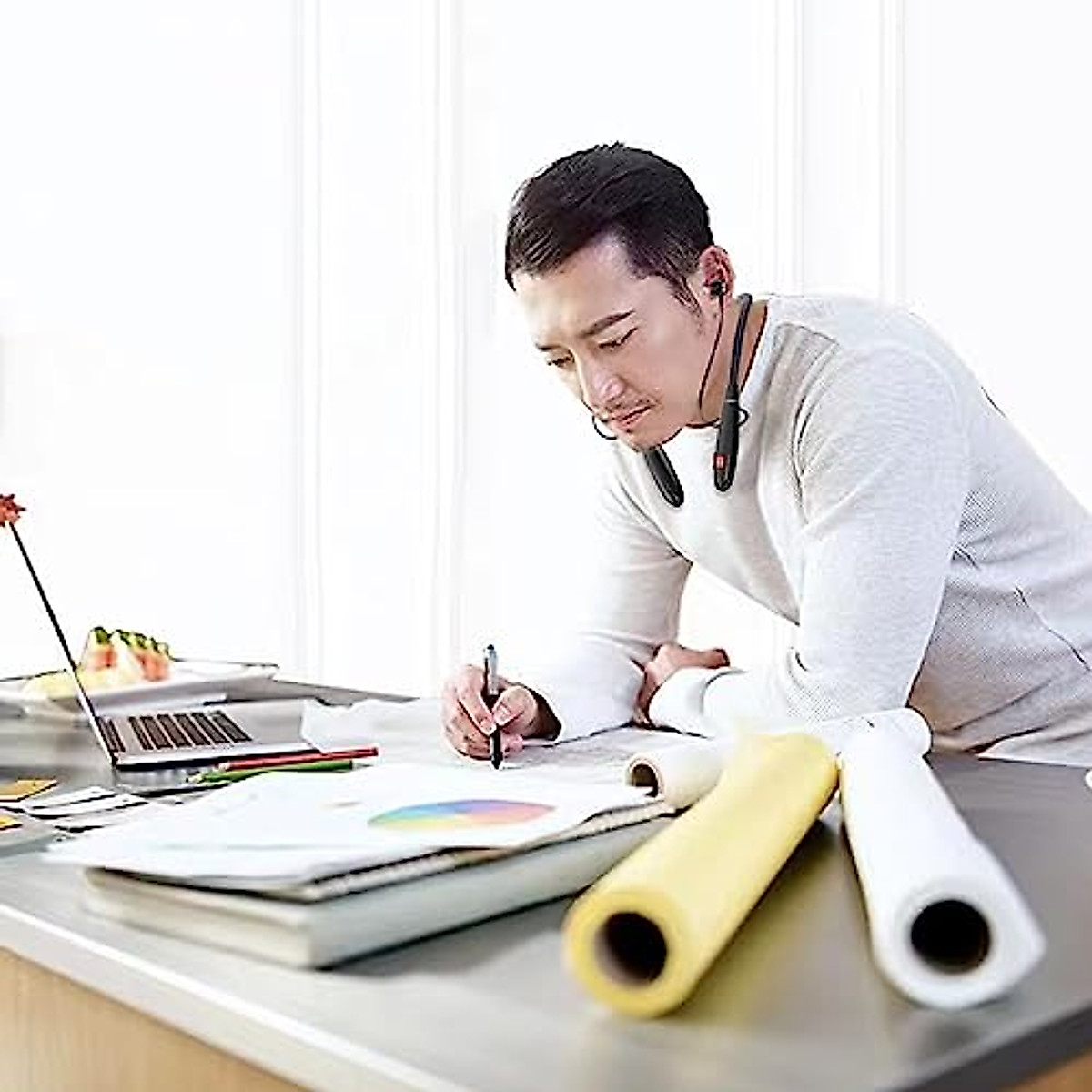 Long Battery Life neckband bluetooth headphones, X9(200H Playtime) & X11 (63H Playtime) & ,LED Power Display,in Ear Wireless Headset with Noise Cancelling Microphone, USB-C Fast Charging Stereo Earbu