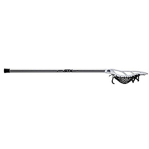 STX Lacrosse Stallion 50 Youth Lacrosse Complete Stick, Platinum/White, 39"