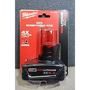 Milwaukee 48-11-2460 M12 REDLITHIUM XC6.0 Extended Capacity Battery Pack