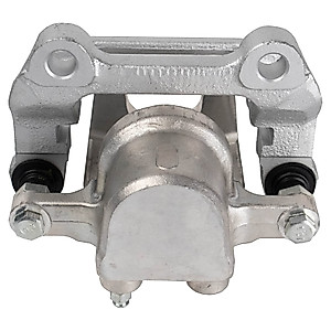 TRQ Rear Brake Pad & Rotor Kit Brake Caliper Brake Pads Brake Rotor Semi-Metallic Vented Compatible with 2005-2018 Chrysler 300 2009-2016 Dodge Challenger 2006-2016 Charger 2005-2008 Magnum